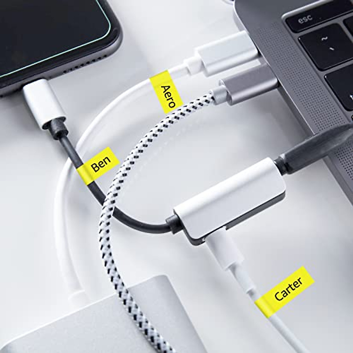 GREENCYCLE 4 Pack Compatible for Brother AZe-FX631 TZ-FX631 Black on Yellow Flexible ID Tape for Wire Cable 1/2 inch x 26.2 ft 12mm x 8m Work with Ptouch PT-P750W PT-P700 PT-D210 PT-D600 Label Maker