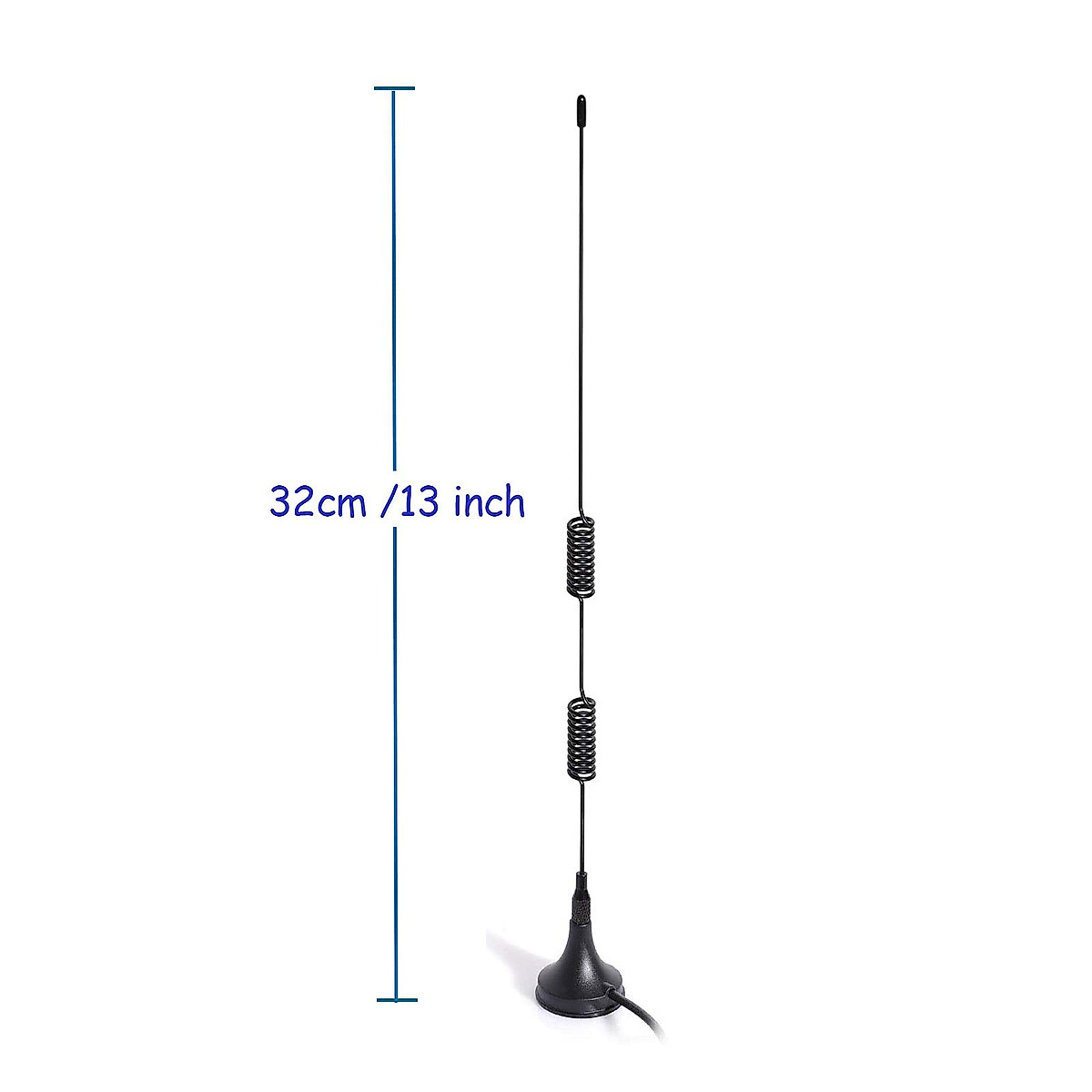 Bingfu Dual Band VHF UHF 136-174MHz 400-470MHz Ham Radio Antenna (2 Pack) Handheld Two Way Radio Magnetic Base SMA Female Antenna for Kenwood Wouxun BaoFeng BF-F8HP UV-5R UV-82 BF-888S Walkie Talkie
