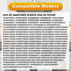 W10919249 Grate Rubber Feet Compatible with Samsung Grate Whirlpool Range HP Gas Stove Cooktop Grates Parts NX58H9500WS Range Grate Rubber Feet - 16 Pack