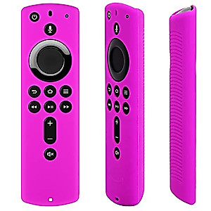 Pinowu Remote Case for Fire TV Stick 4K Compatible with All-New 2nd Gen Alexa Voice Remote Control Cover (2 Pack: Turquoise and Purple)