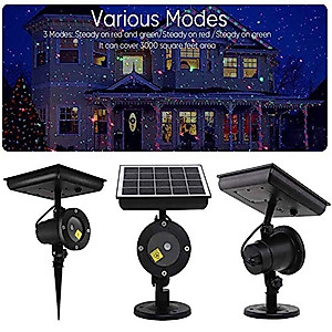 LED Solar Energy Lights, Christmas Projector Light, Festival Rotating Spotlight, Christmas Festival Outdoor Landscape Decorative Lighting
