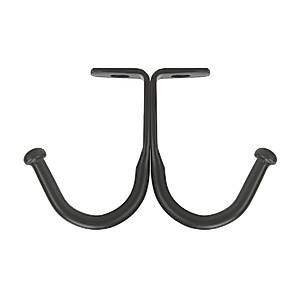 KOXHERO Mug Hook Under Kitchen Cabinet/Shelf Double Prong Ceiling Hanger Hang 40 Coffee Cups Black Display Mug Utensils Holder Rack for Office Cafe Bar Closet Bathroom Laundry Room