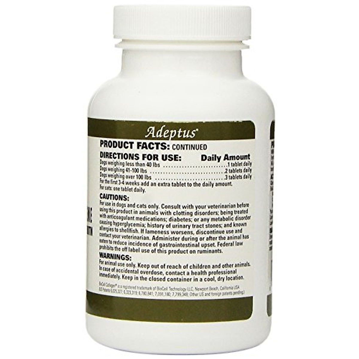 Adeptus Nutrition 60 Tablets Nimble Supreme Pet, 3.5 x 3.5 x 4.75