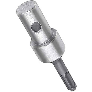 Garden Auger Power Drill Adapter fits Corded Drill and Cordless Drill, SDS Plus to 1/2-Inch(M13 x 15mm) Thread Keyless Drill Chuck Adapter Round Shank for Impact Driver