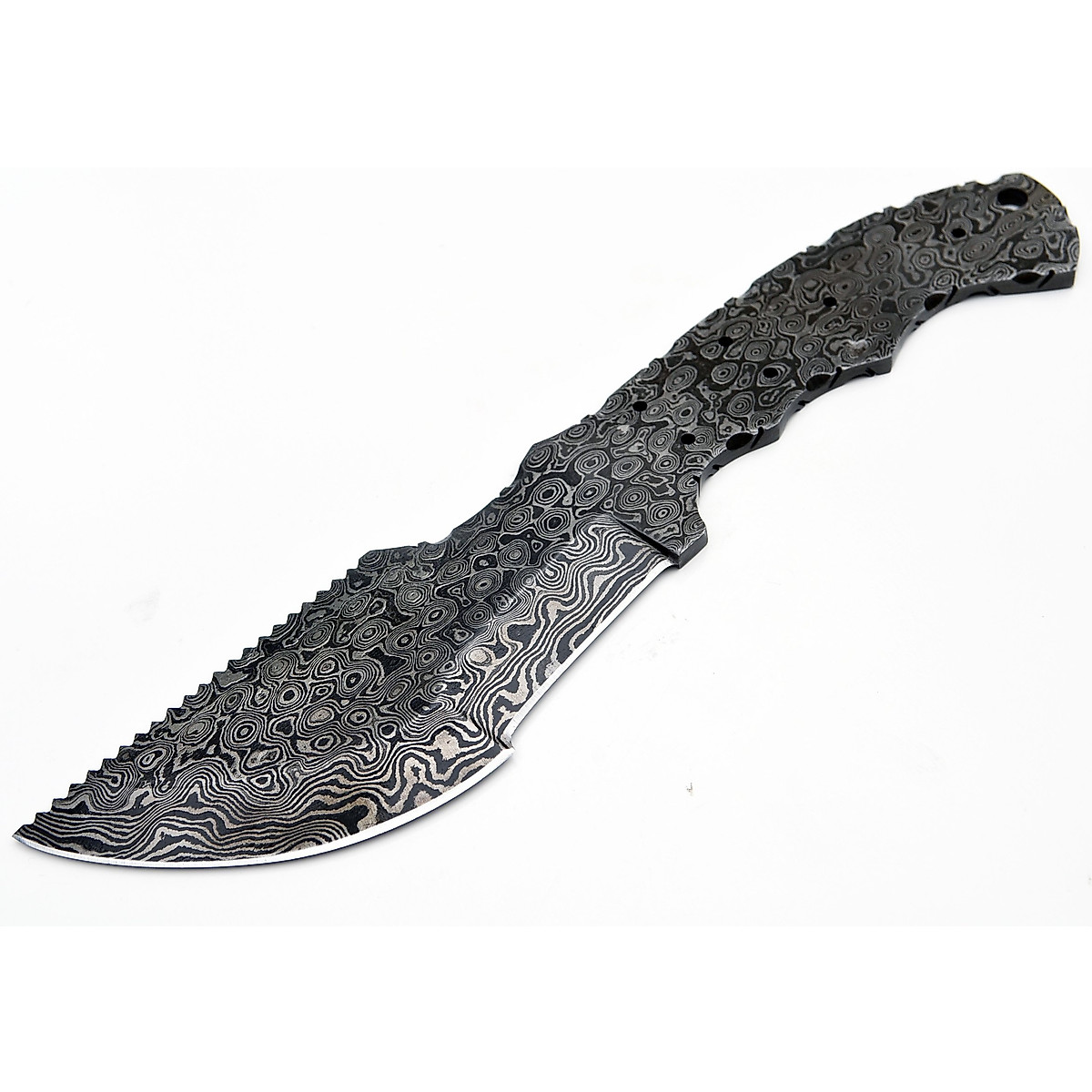 Whole Earth Supply Damascus Hunting Tracker Large High Carbon Steel Blank Blade Knives Knife Making Blanks