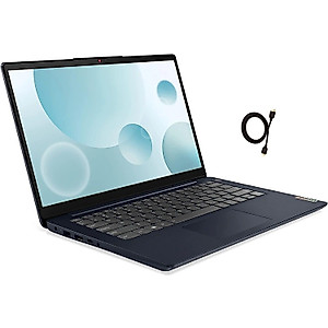 LENOVO IdeaPad 3i 14" FHD IPS Premium Business Laptop, 12th Gen Intel 10-Core i5-1235U Upto 4.4GHz, 16GB RAM, 1TB PCIe SSD, Intel Iris Xe Graphics, Backlit Keyboard, Windows 11 Pro + HDMI Cable