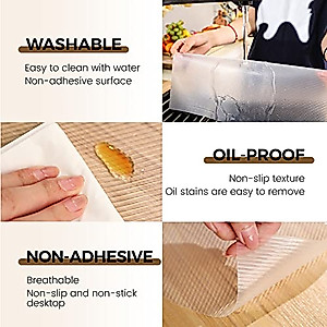 Roshtia Shelf Liner 12 Inch x 100 ft Nonslip Cabinet Liner Nonadhesive Drawer Liner Washable Oil Proof Fridge Pads Shelves Drawer Cabinet Mat for Kitchen Cabinet Shelves Refrigerator Storage Desks
