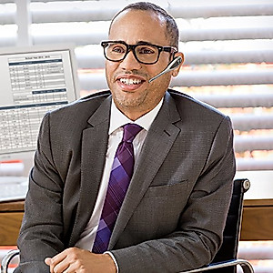 AT&T TL7912 DECT 6.0 Cordless Headset with Softphone Call Manager and Handset Lifter, Silver, Silver/gold