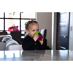 O-Sip! Silicone Sippy Lids (Pack of 3) - Spill-Proof Fun for Families! - BPA-Free, Fits on Glasses, Mason Jars & Cups - Reusable, Durable, & Kid-Friendly (Colors: Red, Green, Blue) - ModFamily