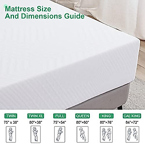 MUUEGM Twin Mattress 6 Inch Memory Foam Mattress in a Box Twin Size Cooling Gel Green Tea Infused Mattress for Back Pain Relief,for Bunk Bed,Medium Feel, CertiPUR-US Certified