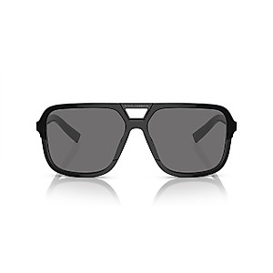 Dolce & Gabbana DG4354 Men's Sunglasses Black/Dark Grey 61