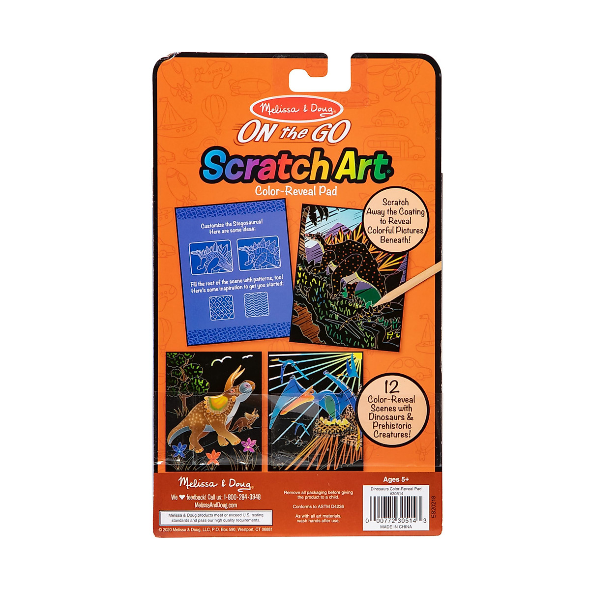 Melissa & Doug Scratch Art - Dinosaur