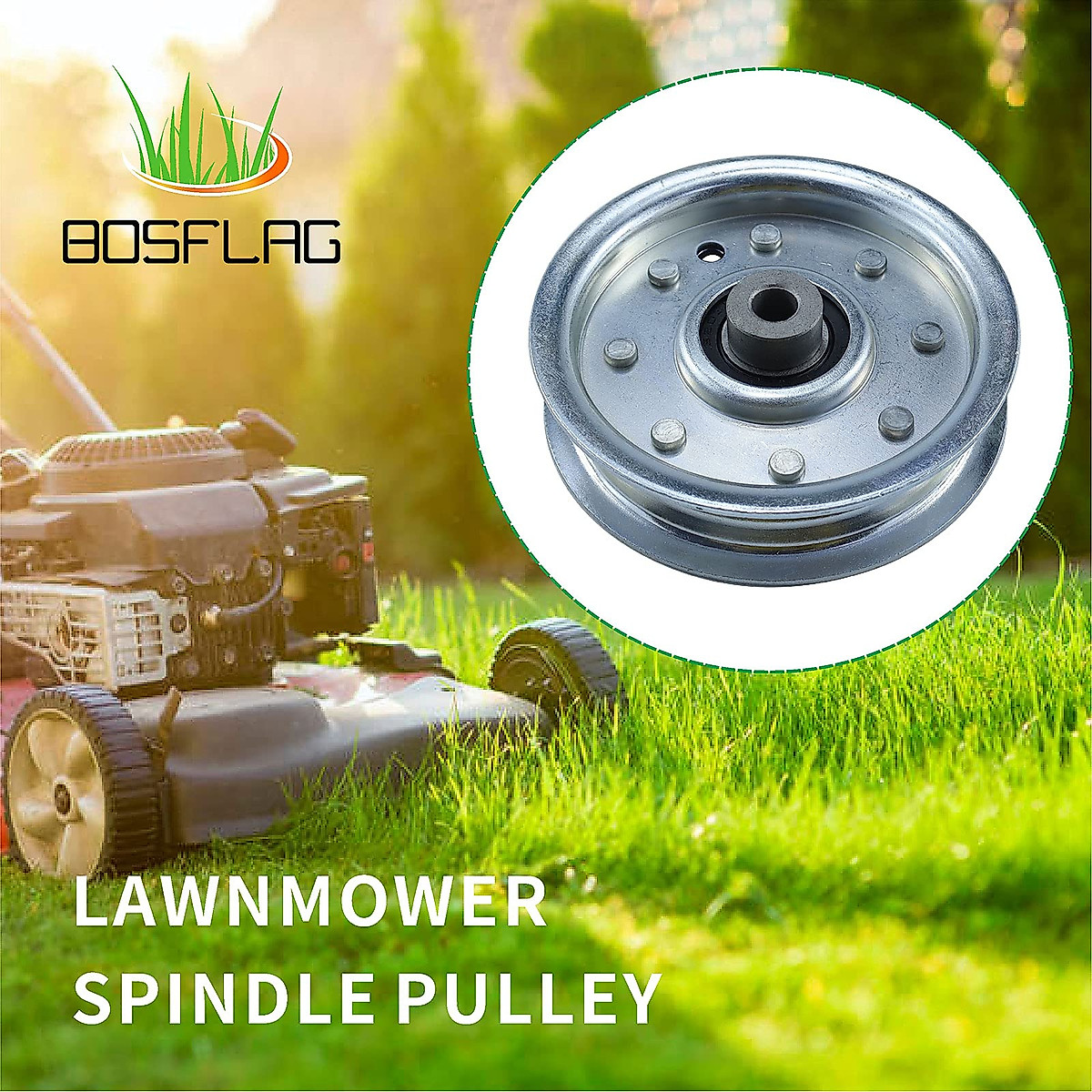 BOSFLAG 756-0627d Pulley Replaces MTD 756-0627d Idler Pulley, MTD 756-0627b Idler Pulley, 756-0365, 956-0365, 756 0627b, 7560627d, 7560627b for Cub Cadet LT1045, LT1018, LT1046, LT1500, I1046 Tractors