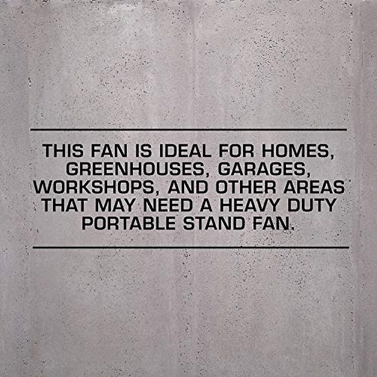 Hurricane Stand Fan - 20 Inch, Pro Series, High Velocity, Heavy Duty Metal For Industrial, Commercial, Residential, & Greenhouse Use - ETL Listed, Black