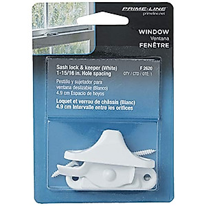 Prime-Line F 2620 Spring Cam Action Window Sash Lock, White, Pack of 36