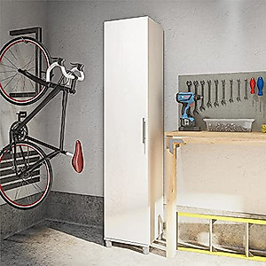 SystemBuild Camberly 16" Utility Storage Cabinet, Ivory Oak