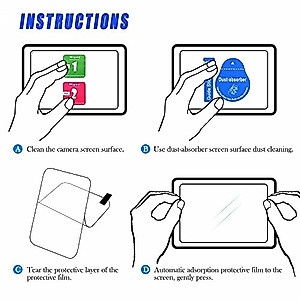 QIBOX Glass Screen Protector Compatible with Sony Alpha A6600 A6100 A6400 A6000 A5000 A6300 NEX-7 NEX-3N NEX-5 NEX-6L, 3-Pack Tempered Glass Anti-scratch Ultra-Clear Cover(NOT for a6500/a5100)