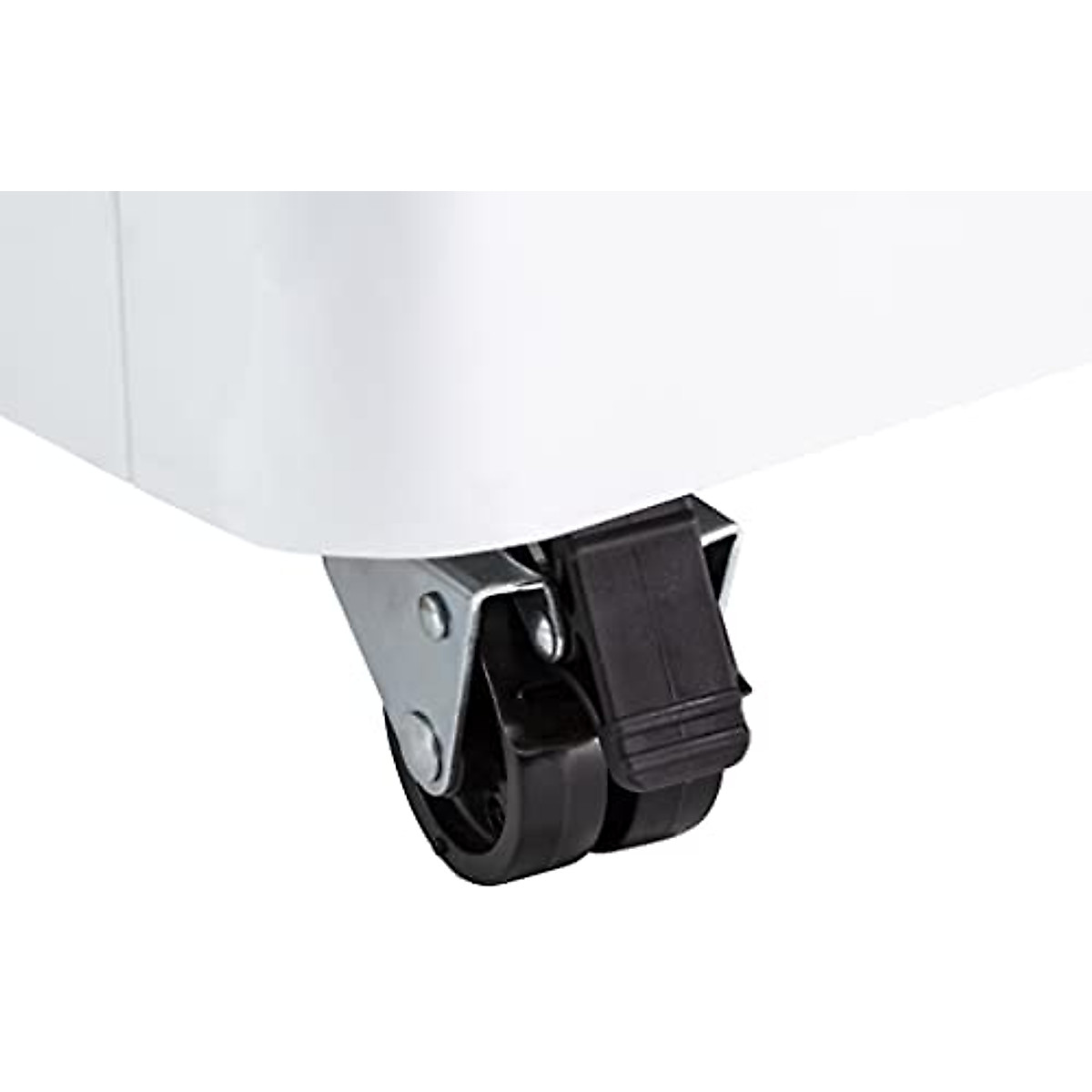 Duura Commercial Mobile Ice Cream Display Chest Freezer Sub Zero Temp Flat Glass Top Frost Free Lid with Wire Baskets, 52 Inch Wide 14 Cubic Feet, White