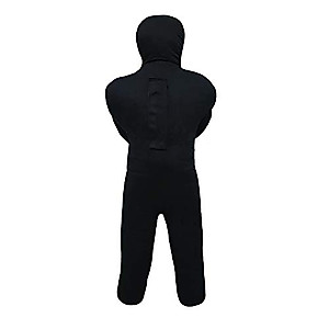 Infinix Sports Kids Grappling Dummy BJJ Wrestling Dummy for Kids Youth MMA Boxing Dummies Brazilian Jiu Jitsu Dummy Children Punching Dummy 110cm UNFILLED (Black)