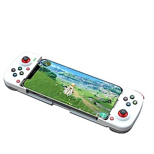 2022 Gamepad, BT-compatible Type-C Gaming Controller, Portable Joystick Gamepads, For PS4 IOS Android /Switch PC, Support IOS Android /PS4 /Switch PC Functions D3 Mobile Version (White)