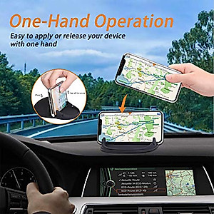 Staont Car Phone Holder, Anti-Slip Silicone Dashboard Car Pad Compatible with iPhone, Samsung, Android Smart Phones, GPS, KGs3 and More (2 Pack)