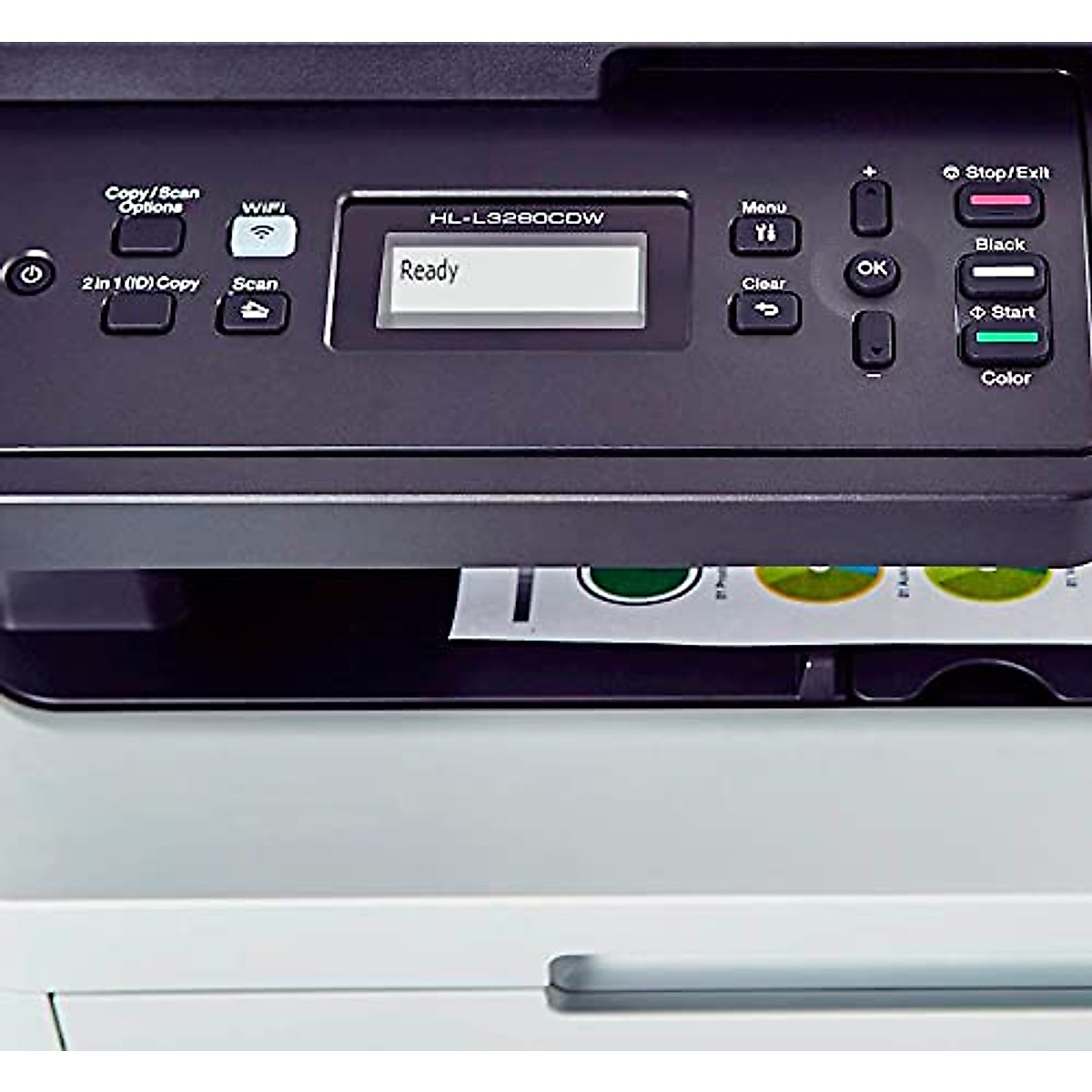 Brother HL-L3290CDW Compact Digital LED Color All-in-One Printer for Home Office with Convenient Flatbed Copy & Scan, Plus Wireless Duplex Printing, 25 ppm, 600x2400 dpi - BROAGE 8 Feet Printer Cable