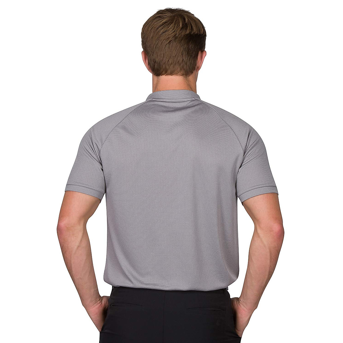 Three Sixty Six Collarless Golf Shirts for Men - Men’s Casual Dry Fit Short Sleeve Polo, Lightweight and Breathable