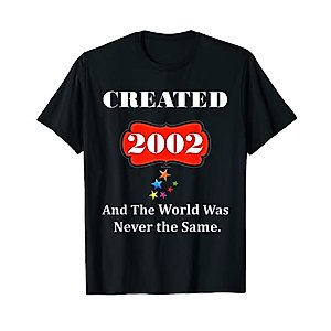 18th Birthday Shirt Girl Boy Born 2002 18 Year Pink T-Shirt