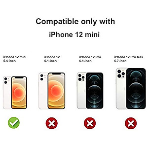 Shamo's Clear Case for iPhone 12 Mini Case Clear (2020), Shockproof Bumper Cover Soft TPU Silicone Transparent Anti-Scratch, HD Crystal Clear