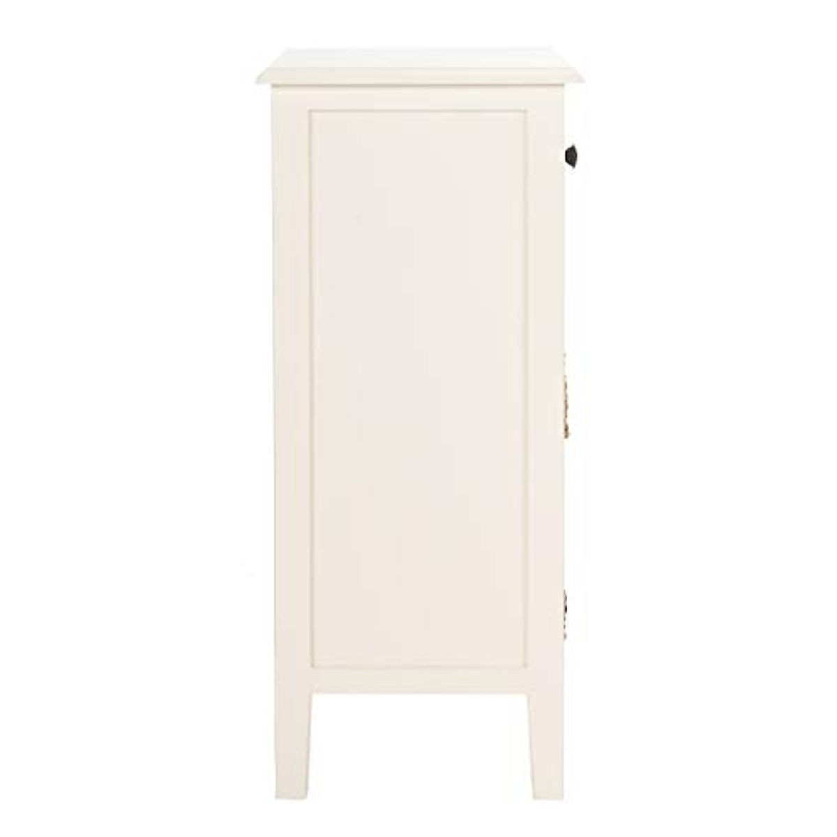 Safavieh Home Collection Everly Drawer , Vintage White 1-Drawer 2 Removable Baskets Side Table