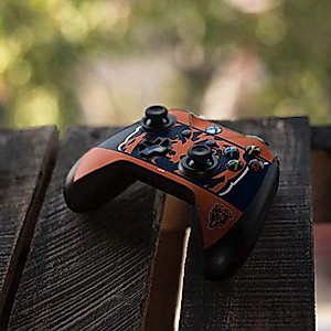 Skinit Decal Gaming Skin Compatible with Xbox One S Controller - Officially Licensed NFL Chicago Bears Zone Block Design