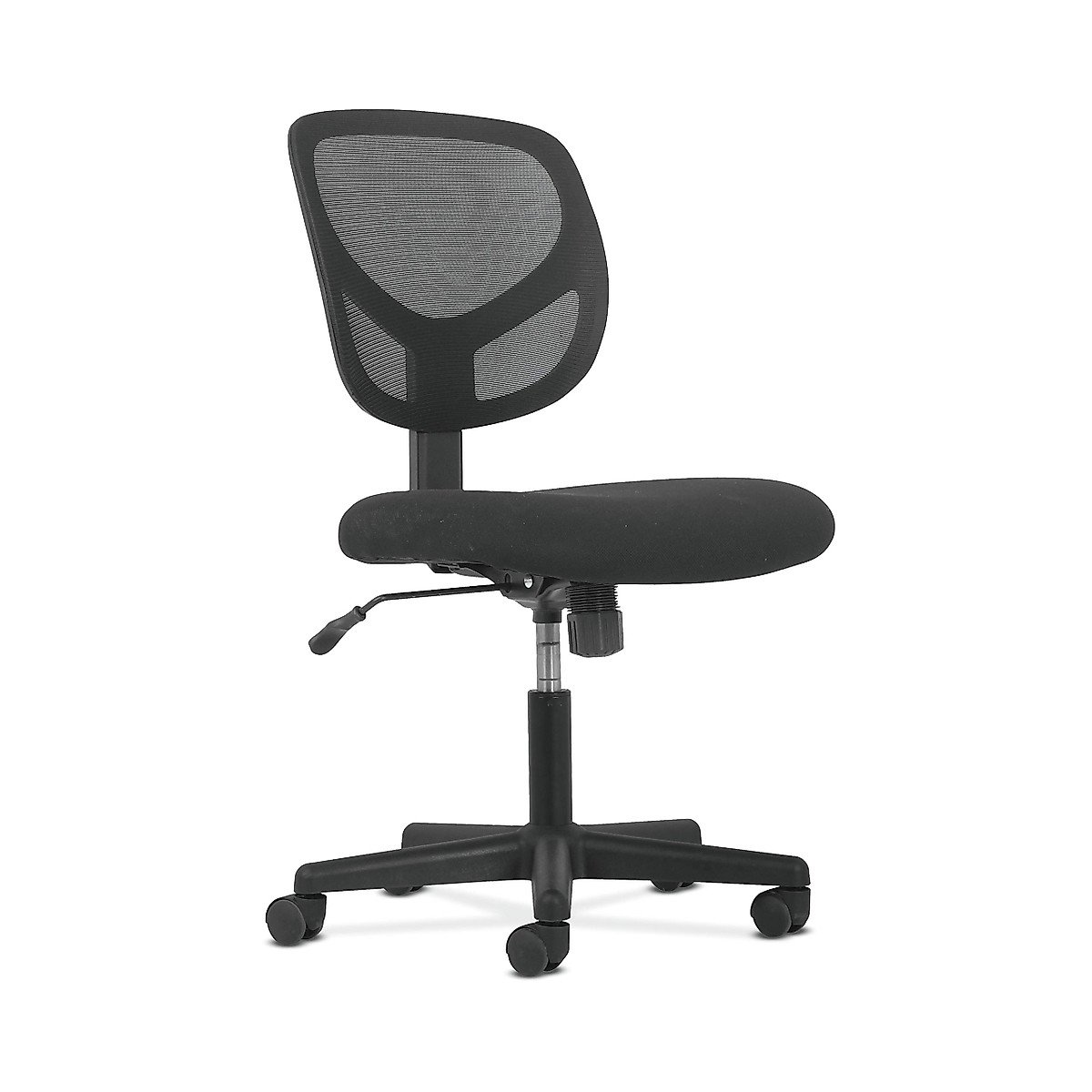 HON BSXVST101 Sadie Swivel Mid Back Mesh Task Without Arms-Ergonomic Computer/Office Chair (HVST101), Black