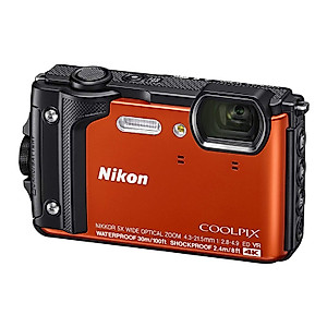 Nikon W300 Waterproof Underwater Digital Camera with TFT LCD, 3", Orange (26524)
