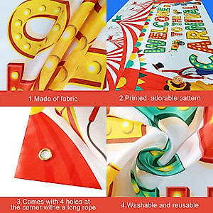 KatchOn, XtraLarge Welcome To The Carnival Banner - 72x44 Inch | Carnival Decorations for Carnival Theme Party Decorations | Carnival Games Decor for Circus Theme Party Decorations | Carnival Backdrop