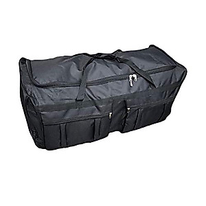 Gothamite 42-inch Rolling Duffle Bag with Wheels, Luggage Bag, Hockey Bag, XL Duffle Bag With Rollers, Heavy Duty Oversized Storage Bag