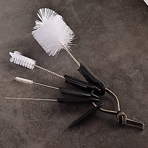 Espresso Brush Machine Cleaning Brush - CAFEMASY 5pcs Coffee Machine Cleaning Brush Pack Barista Tools for Cleaning Espresso Machine Group Head Steam Wand Milk Frother Drip Tray Coffee Mug