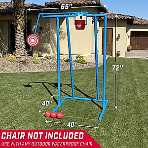 GoSports Splash Tower Water Dunk Game - Water Soaking Dunk Tank for Kids & Adults