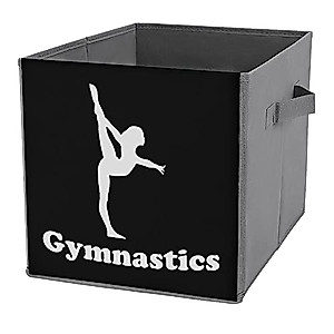 Gymnastics Collapsible Storage Bins Basics Folding Fabric Storage Cubes Organizer Boxes with Handles