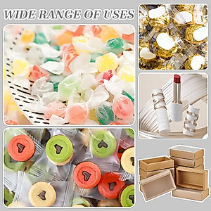 BENECREAT 12Packs Large Rectangle Brown Kraft Boxes Heavy Duty Gift Box with Clear PVC Windows 6.5x4x1.5 for Party Favor Treats, Bakery, Jewelry, Wedding Gift Packaging