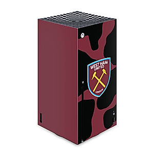 Head Case Designs Officially Licensed West Ham United FC Cow Print Art Vinyl Sticker Gaming Skin Decal Cover Compatible with Xbox Series X Console
