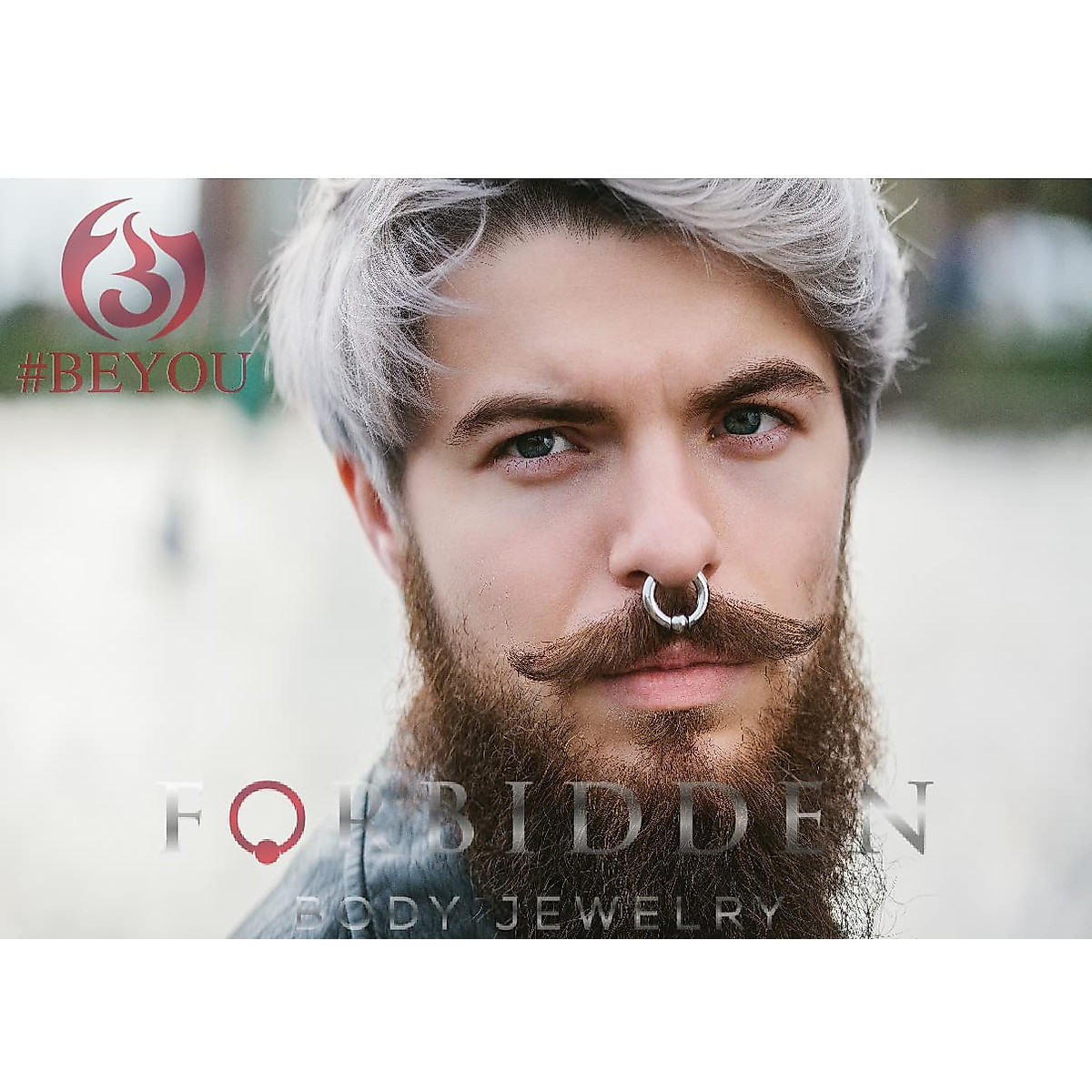 Forbidden Body Jewelry Surgical Steel Captive Bead Ring Piercing Hoops, Pair of 12g 10mm (4mm Balls)