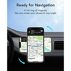 Magnetic Wireless Car Charger, TERYTH Fast Charging 360° Adjustable Auto Alignment Windshield Dashboard Phone Car Charging Mount Compatible with iPhone 14/14 Plus/14 Pro/14 Pro Max and 13/12 Series
