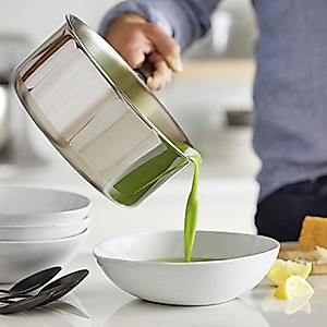 KitchenAid 5-Ply Clad Polished Stainless Steel Saucepan with Lid, 3 Quart