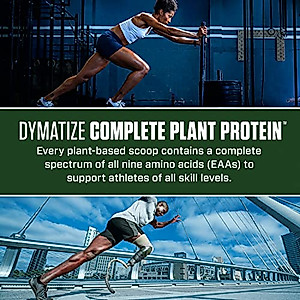 Dymatize Vegan Plant Protein, Creamy Chocolate, 25g Protein, 4.8g BCAAs, Complete Amino Acid Profile, 15 Servings