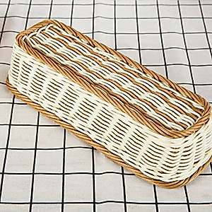 UPKOCH 3 pcs Baskets Drawer Chocolate Holder Kitchen Drainer Utensil S Flatware Storage Seagrass Rattan Plate Container Basket Cube Organizer Farmhouse Rustic Hyacinth Forks Silverware