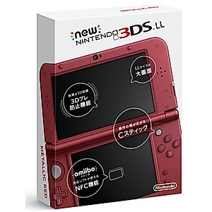 New Nintendo 3dsll Metallic Red
