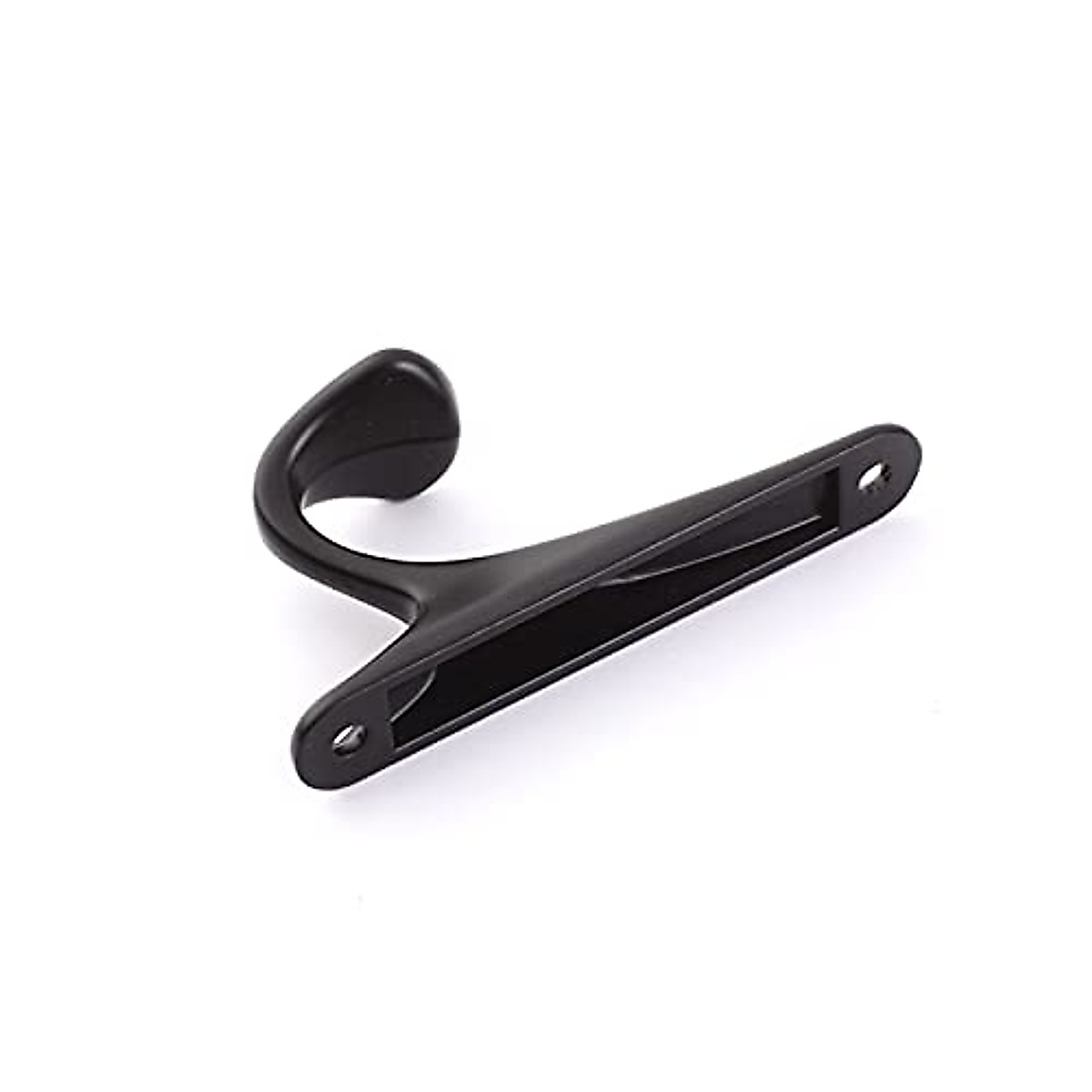 2 Pack Matte Black Hook, Wall Mounted Heavy Duty Towel Hooks Metal Robe Hook Kitchen Hanger Sturdy Coat Locker Single Hooks for Hanging Coat Towel Key Bag Scarf