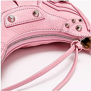 Women Shoulder Bag Leather Rivet Crossbody Bags for Women Purses and Handbags Vintage Shoulder Messenger Bags Ladies