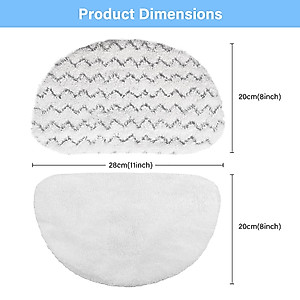 12 Pack 1940 Steam Mop Replacement Pads for Bissell Powerfresh Steam Mop 1940 1440 1806 1544 2075 2685A 2814 Series, Model 19402 19404 19408 19409 1940A 1940F 1940Q 1940T 1940W B0006 B0017 2075A 15441