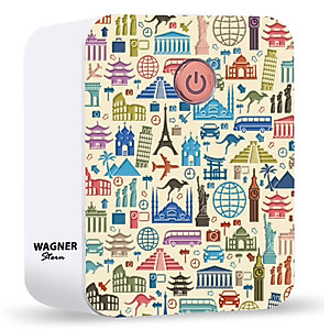 Wagner & Stern UV Toothbrush Sanitizer. Rechargeable Battery, 3D Design, Compatible with All Brush Heads.